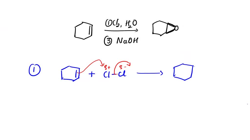 SOLVED: Clz; HzO NaOH Another mechanism for the formation of epoxides ...