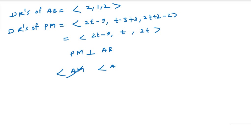 SOLVED: Find the distance between the point and the line given by the ...