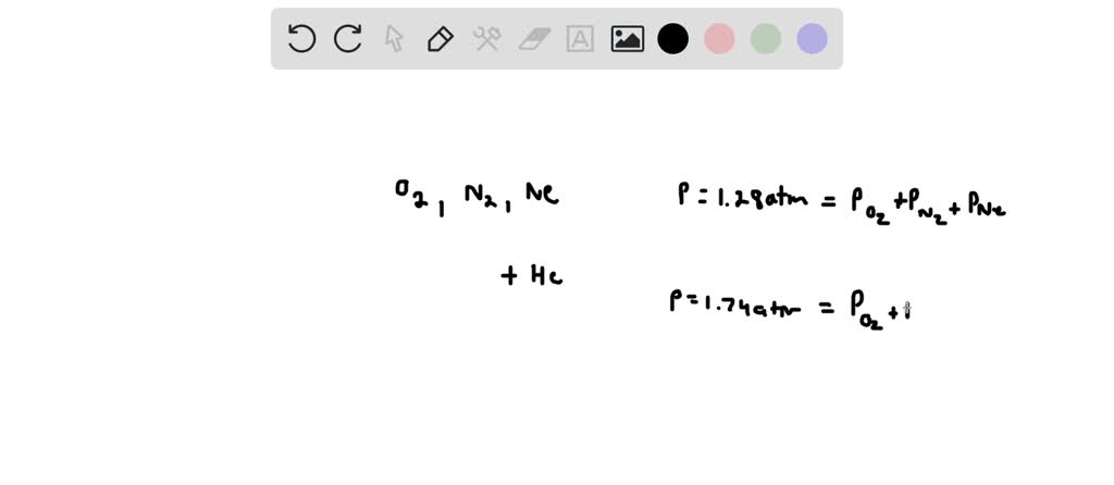 SOLVED: A gas mixture containing oxygen, nitrogen, and neon exerts a total pressure of 1.28 atm ...