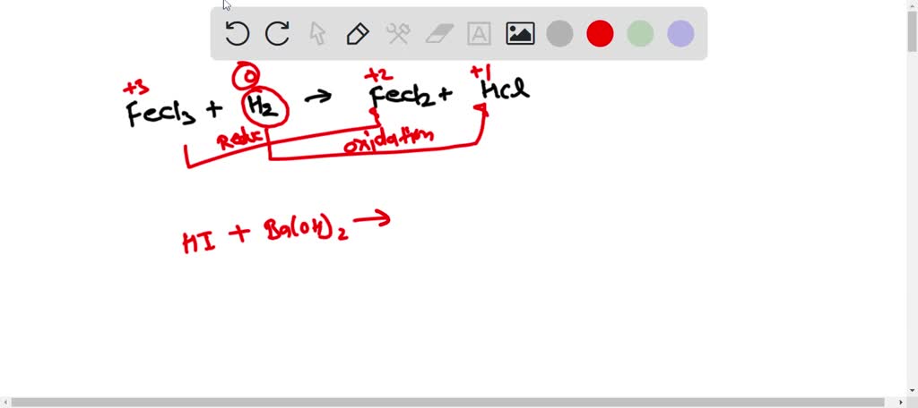 SOLVED: For each of the following reaction equations, determine the ...