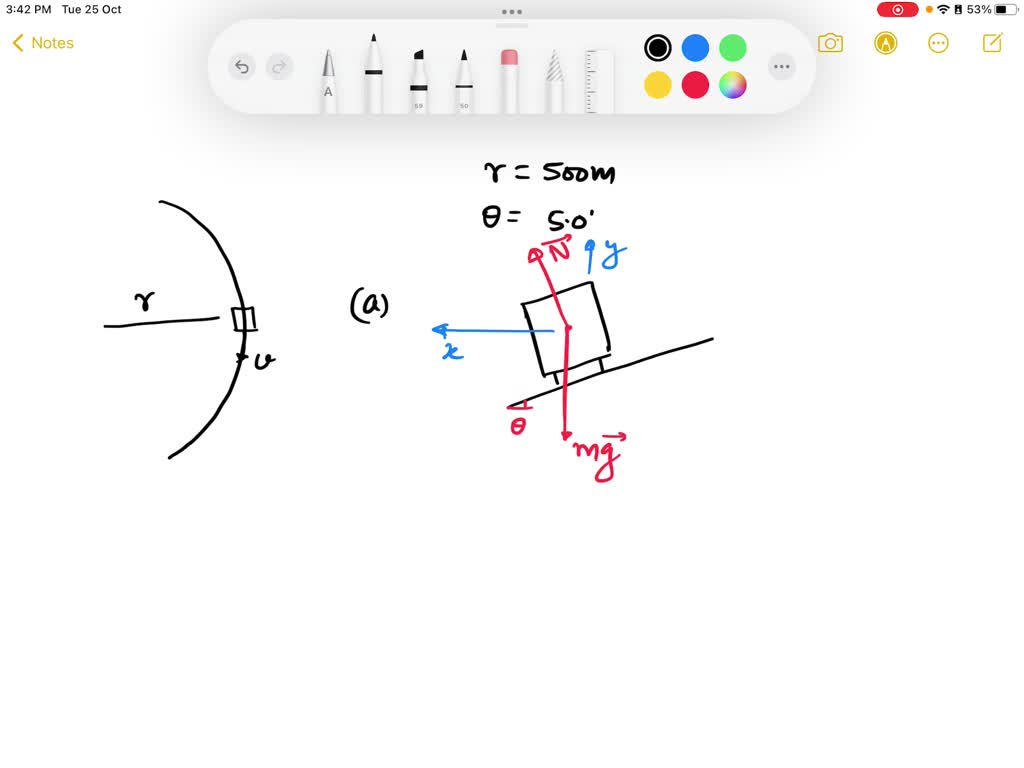 SOLVED: Railroad tracks follow a circular curve of radius 500.0 m and ...