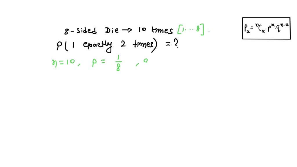 SOLVED: An 8-sided die with the numbers 1, 1, 1, 1, 10, 10, 100, 1000 is rolled 20 times. What ...