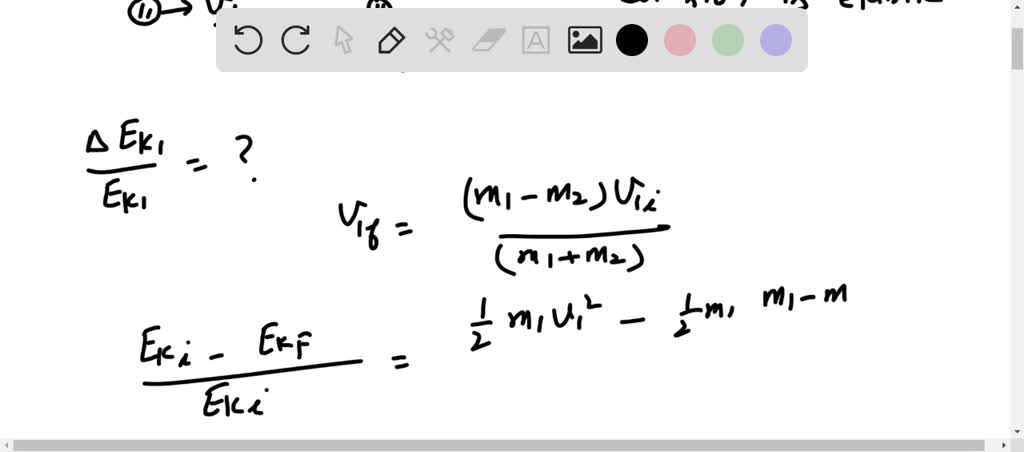 SOLVED: A particle of mass m1 elastically collides with a particle of mass m2 at rest. What is ...