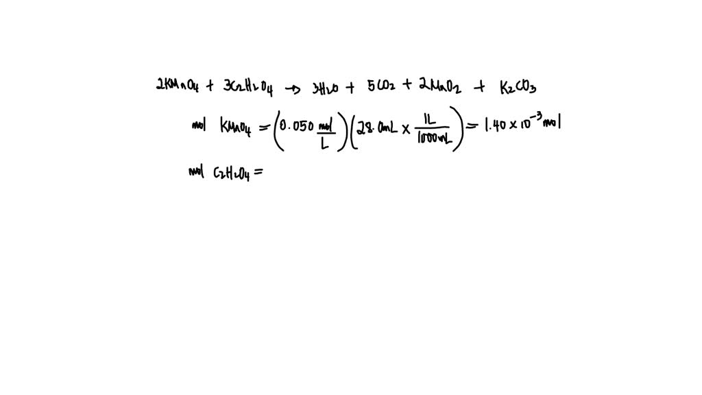 SOLVED: Based on the balanced chemical equation presented in your lab ...