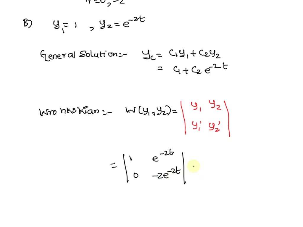 SOLVED: 'homework help In this problem you will use variation of parameters to solve the ...