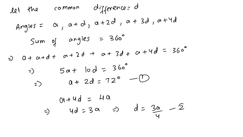SOLVED: A circle is divided into 5 sectors in such a way that the ...