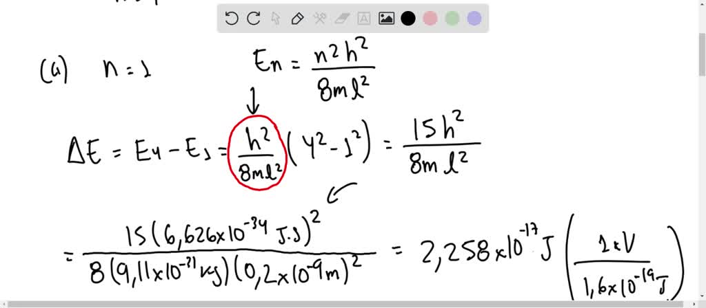 SOLVED: An electron is trapped in an infinitely deep one-dimensional well of width 200 nm ...