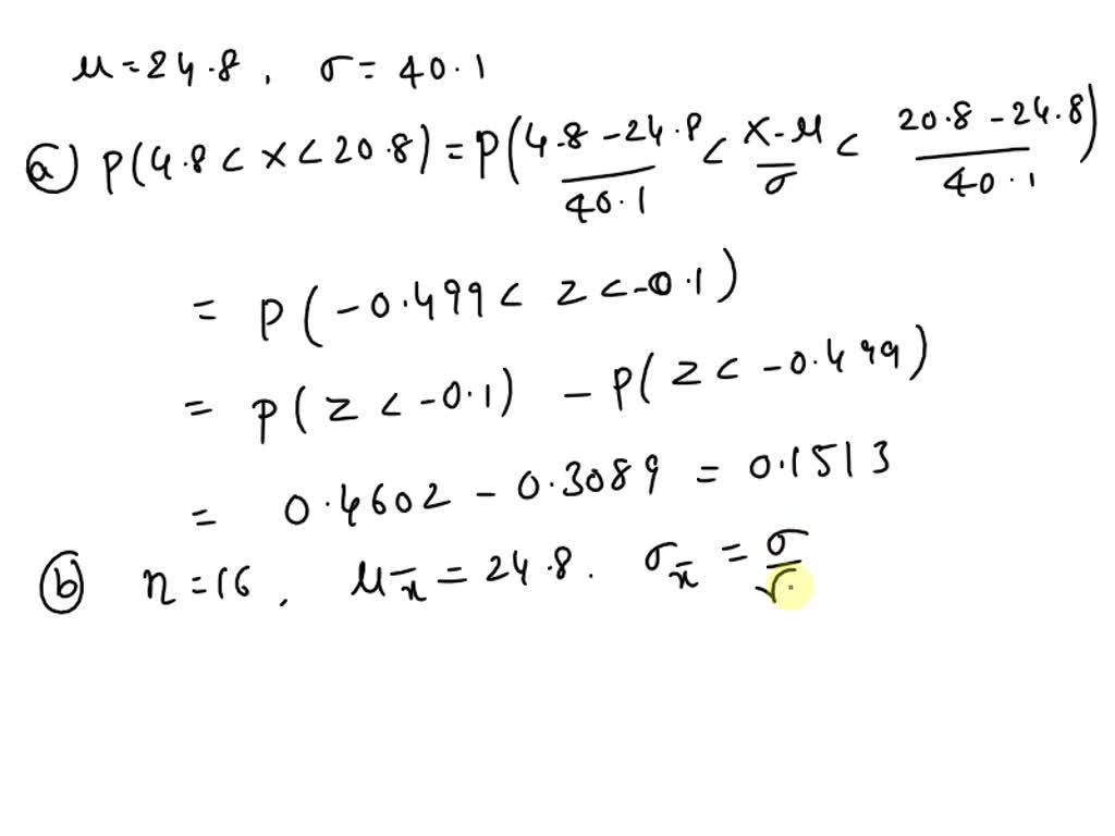 Solved A Population Of Values Has A Normal Distribution With μ 89 9 And σ 98 1 You Intend To
