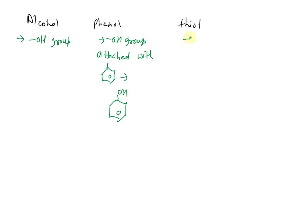 SOLVED: Draw structures and assign names for alcohols, phenols, diols ...