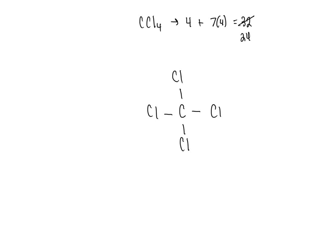 SOLVED: molecular model of CCI4