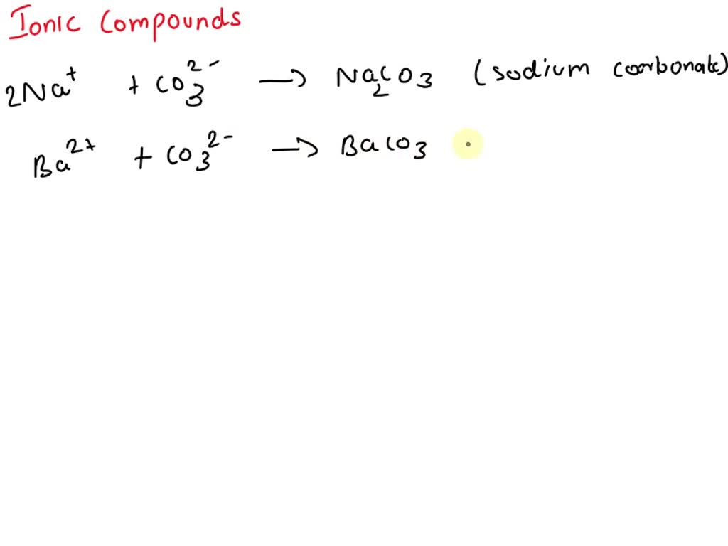 SOLVED: Write the formulas for the four ionic compounds that can be made by combining each of ...
