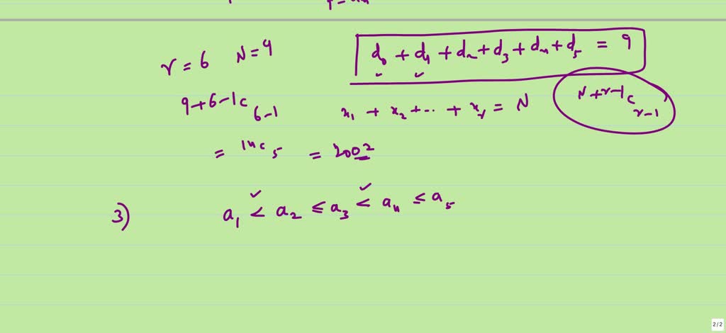 SOLVED: If n is positive integer; how Mlermy 5-tuples integers from through can be formed which ...