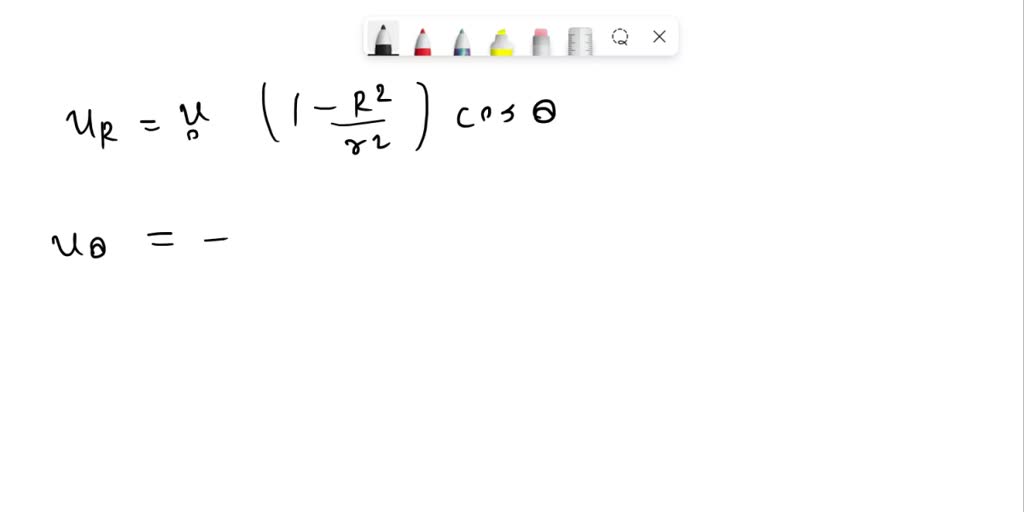 SOLVED: Flow past a rotating cylinder can be simulated by superposition ...