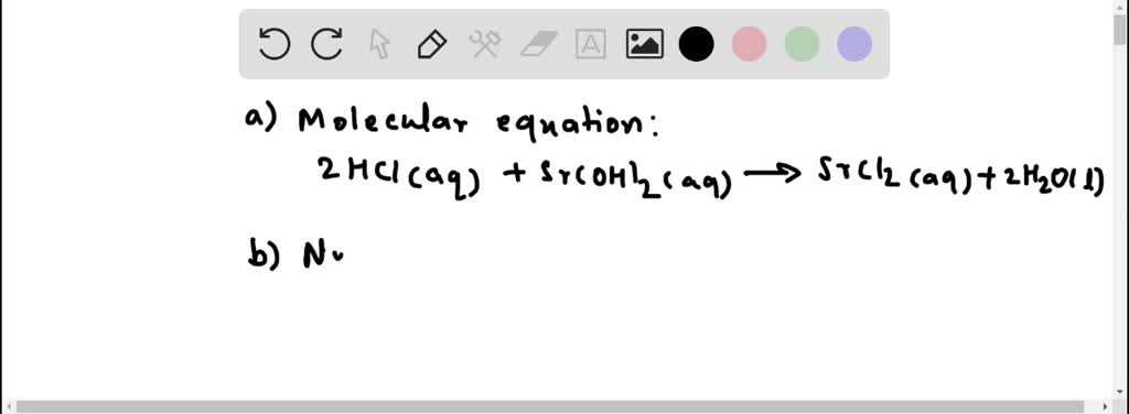SOLVED: Write the balanced molecular equation and net ionic equation for the neutralization ...