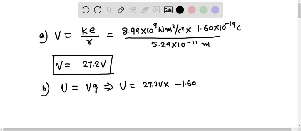 SOLVED:Calculate (a) the electric potential established by the nucleus ...