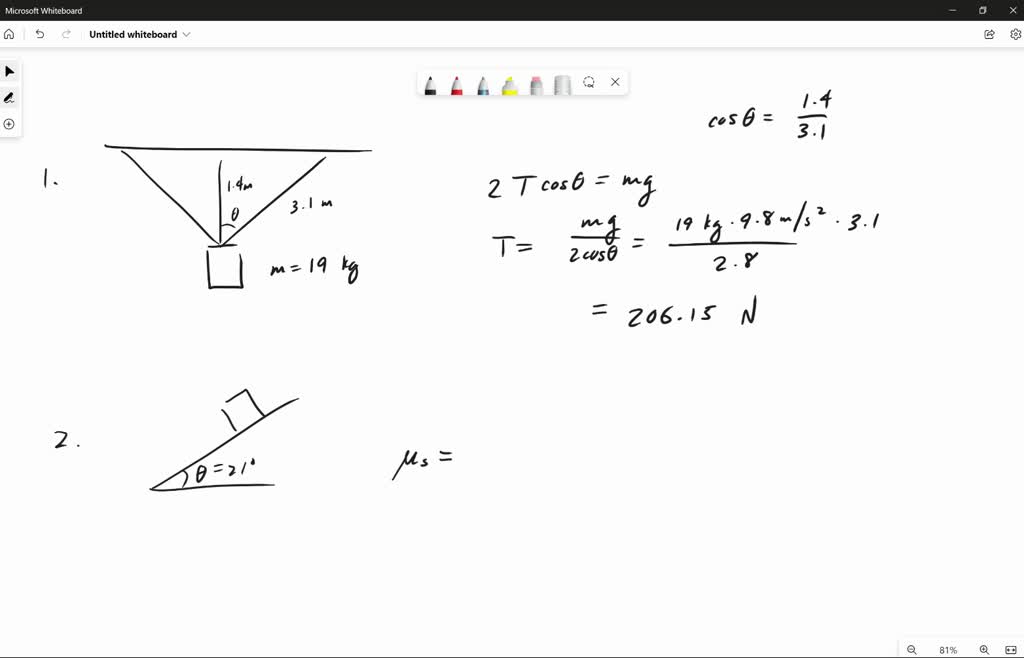 SOLVED: A loudspeaker of mass 19.0 kg is suspended a distance of h = 1. ...