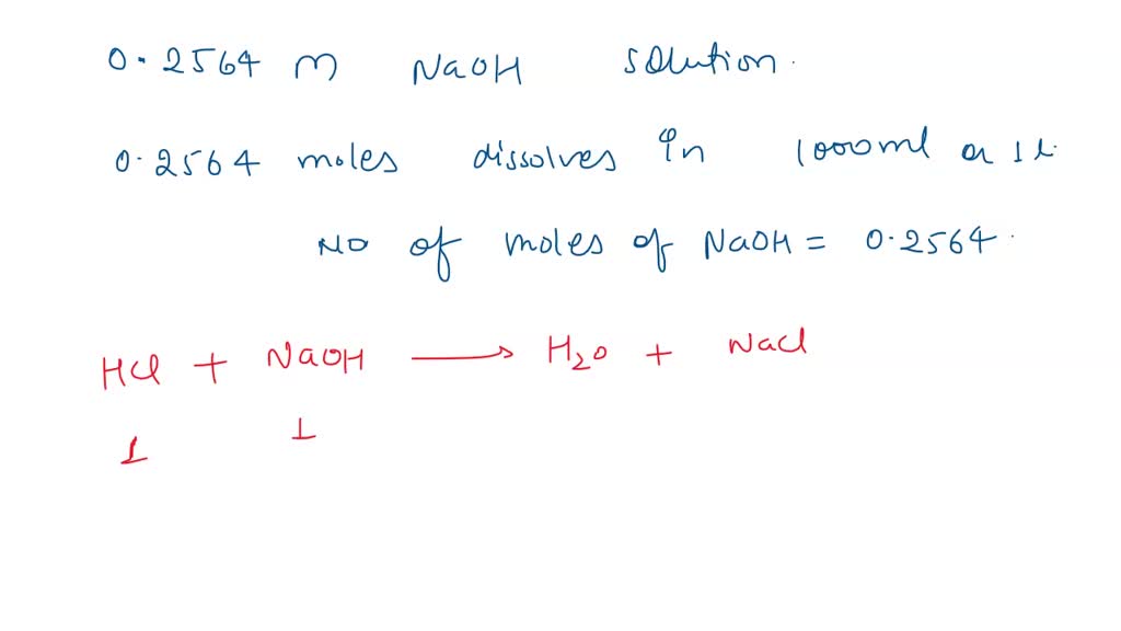 SOLVED: Calculate the molarity of the HCl using 25.00 mL of HCl solution and the volume of the 0 ...