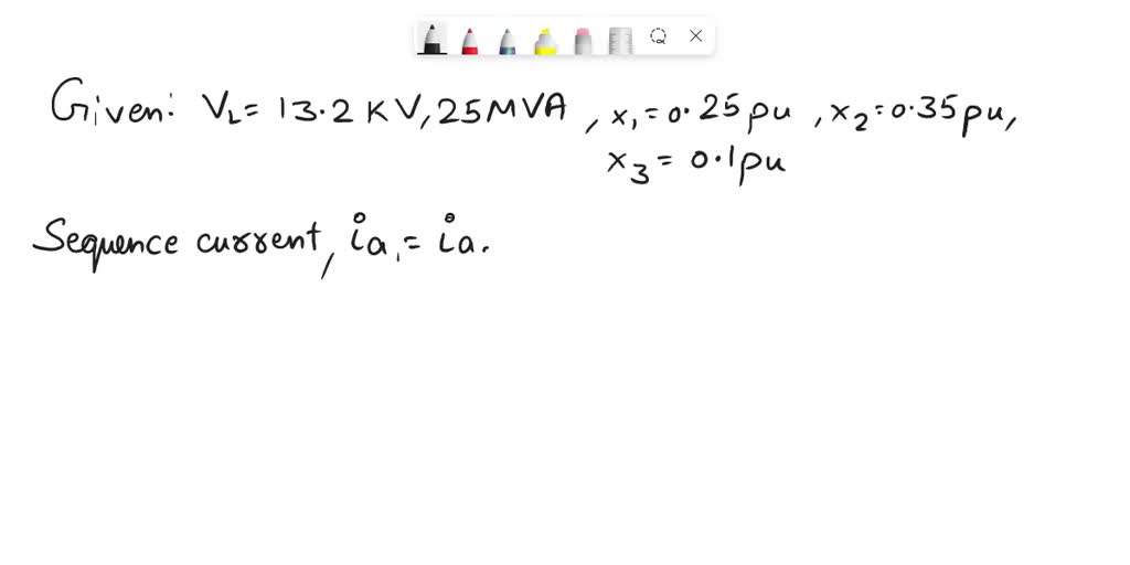 SOLVED: A 3 KV, 3 MVA alternator has a solidly earthed neutral point. Its positive, negative and ...