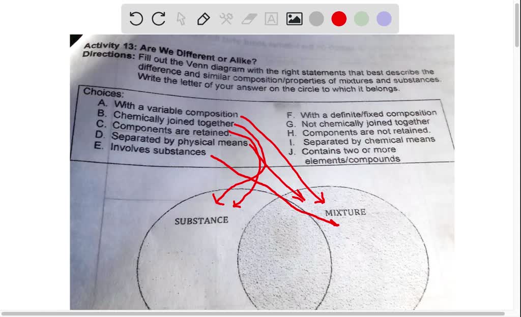 SOLVED: Activity 13: Are We Different or Alike? Directions: Fill out the Venn diagram with the ...