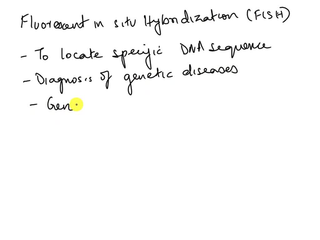 SOLVED: 7. Below are results from fluorescence in situ hybridisation ...