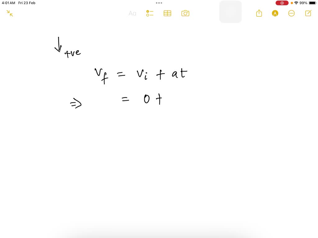 SOLVED: a ball dropped from a diving platform with initial velocity of 0 using approximate value ...