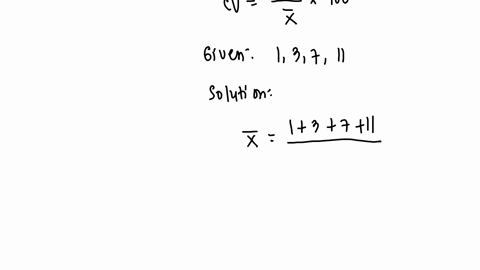 SOLVED: The formula for coefficient of variation (C.V.) is given by