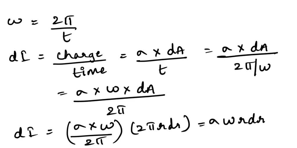 Solved A Disk Of Radius R Carries A Uniform Charge Density O And Spins