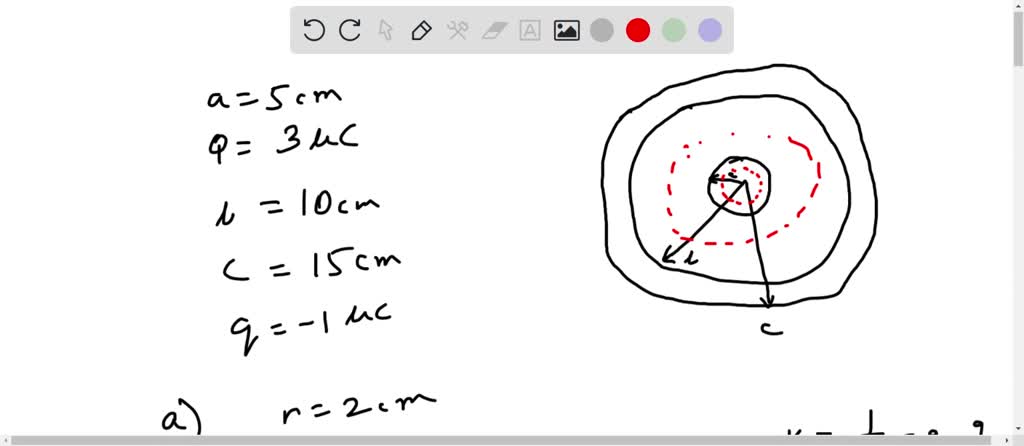 SOLVED: As shown In the figure below; solid insulating sphere radius 5.00 cm carries net ...