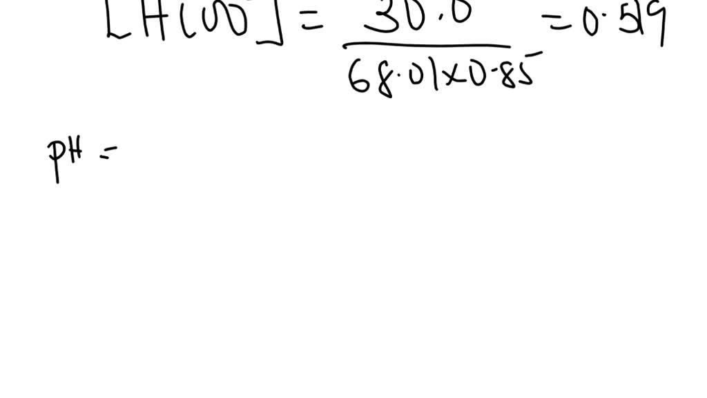 SOLVED: Using Ka and Kb values, calculate the pH of the following solutions. A solution ...