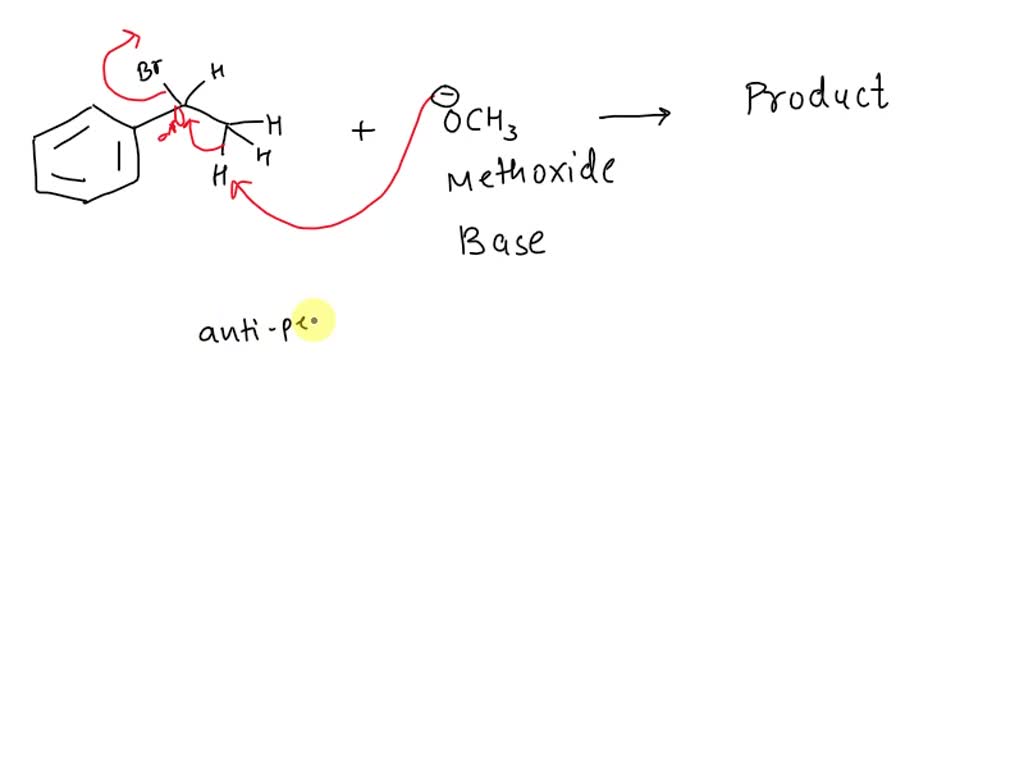 SOLVED: Draw the product of the reaction where methoxide behaves as a ...