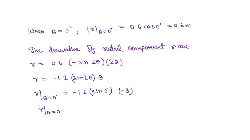 SOLVED: "The 0.2 kg pin (P) is constrained to move in the smooth slot, defined by r = (0.6 cos ...