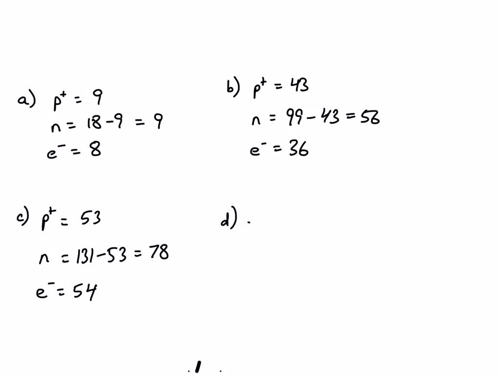 SOLVED: a) Based on the isotopic symbol shown below,determine the numbers of protons, electrons ...
