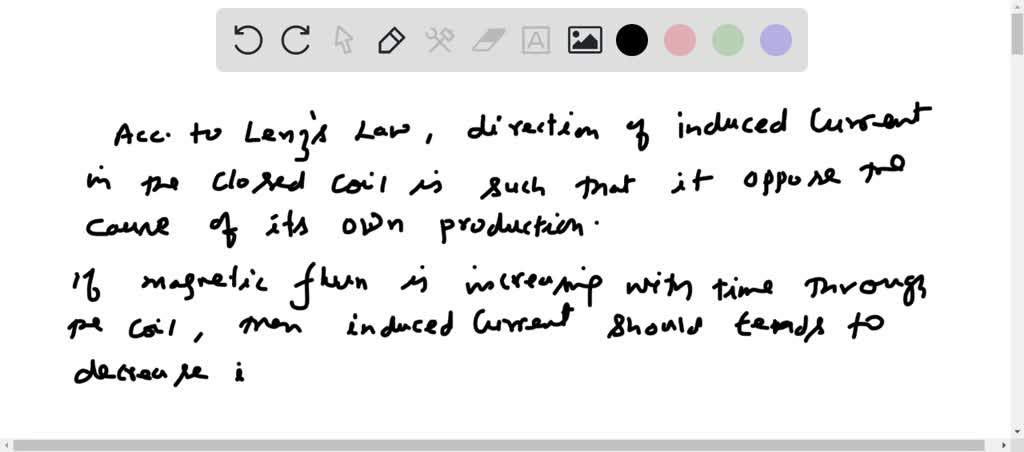 SOLVED: 14. Use diagram, the right hand rule and lenz's law to derive ...
