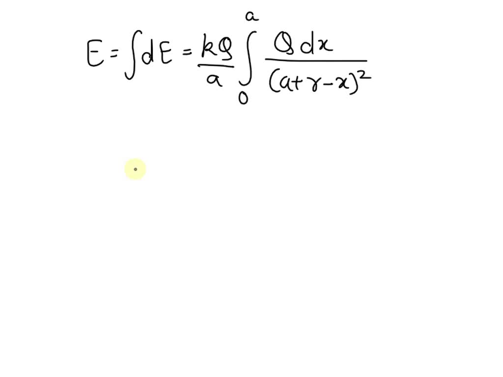 SOLVED: 21.79 CALC Positive charge Q is distributed uniformly along the x-axis from x = 0 to x ...