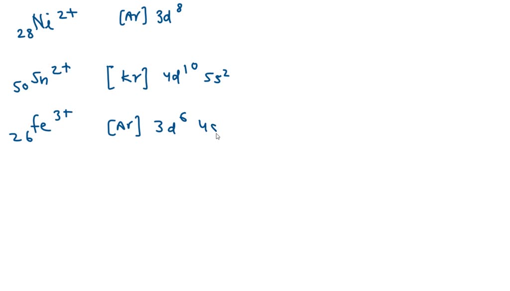 SOLVED: Which ion has a noble gas configuration? Ni2+ Sn2+ Fe3+ Cr3+