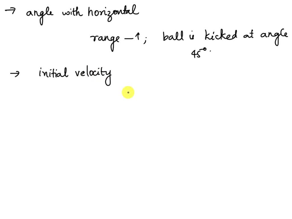 SOLVED: Use the theory of (i) projectile motion and (ii) angular ...