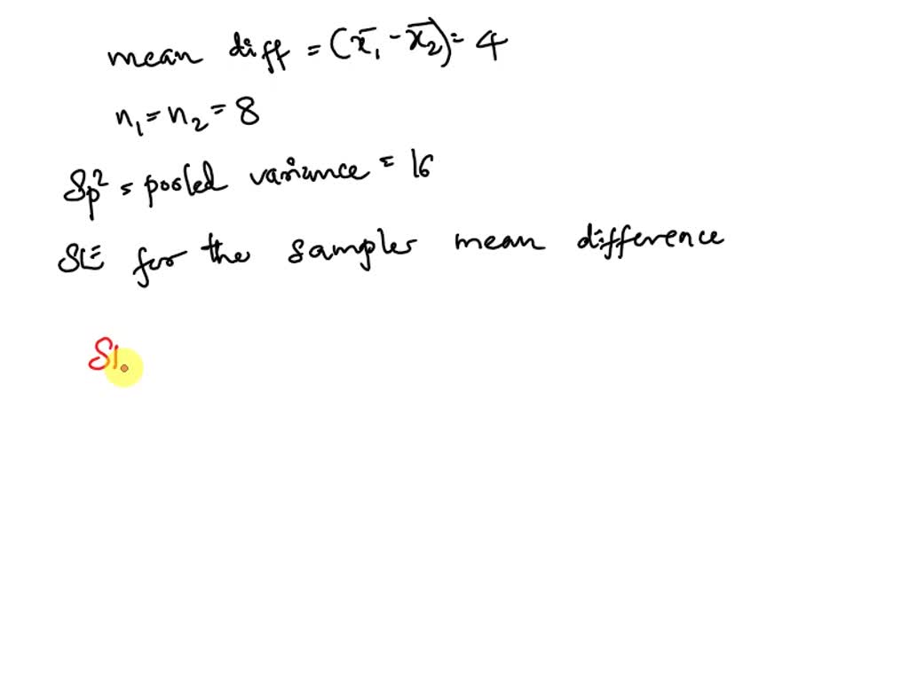 SOLVED: The data from an independent-measures research study produce a ...