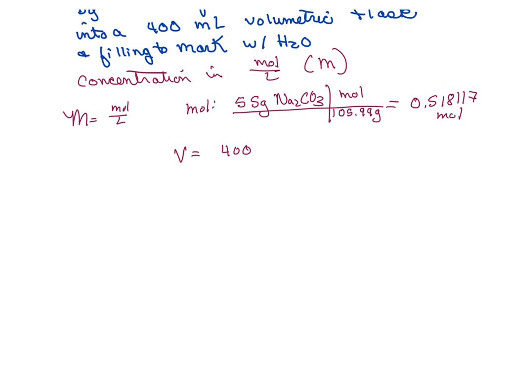 SOLVED: Texts: A chemist prepares a solution of sodium carbonate ...