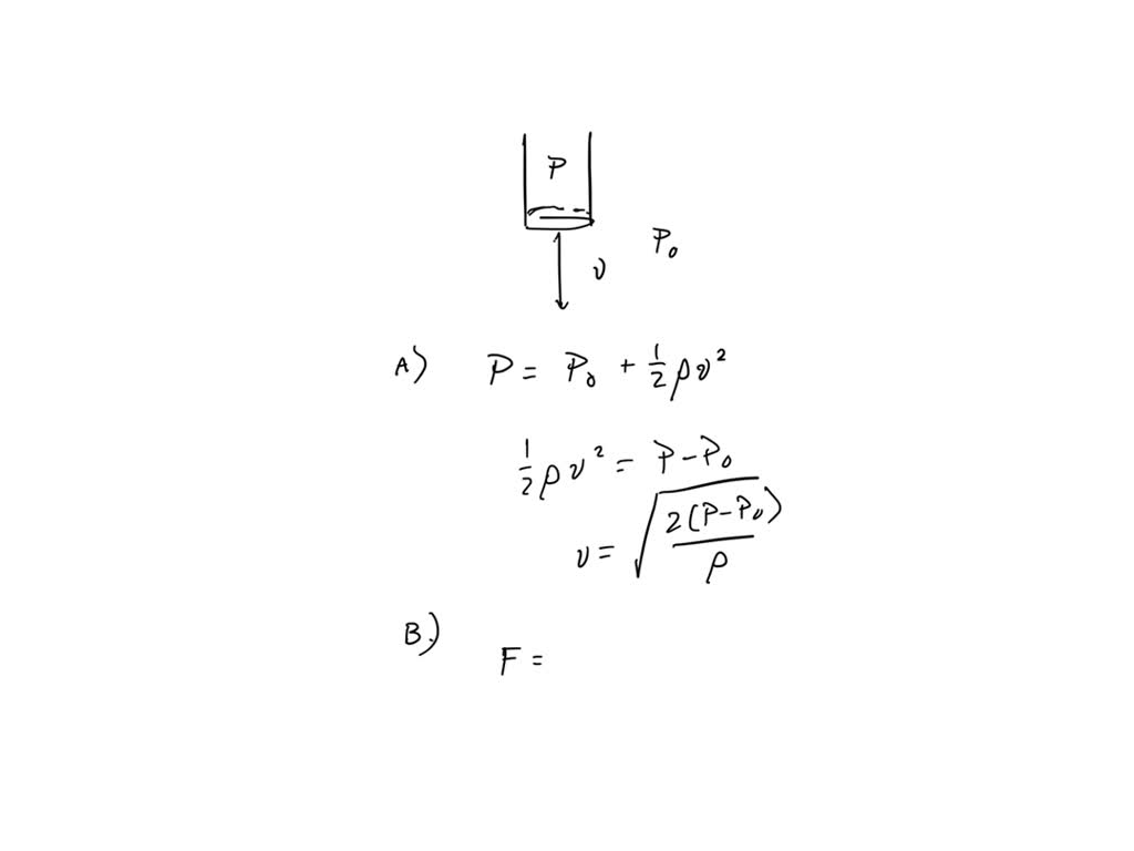 SOLVED: (III) Thrust of a rocket. (a) Use Bernoulli's equation and the ...