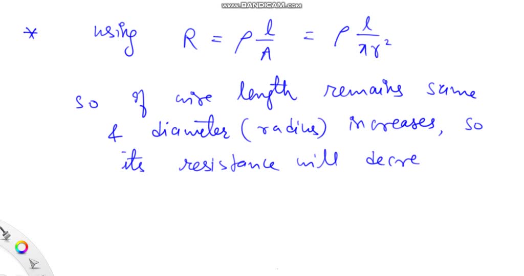 SOLVED: With the same wire length, as the wire diameter increases, what ...