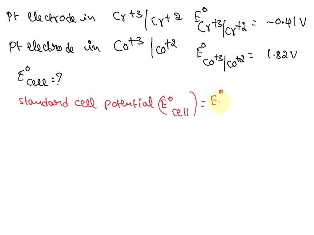 SOLVED: A galvanic (voltaic) cell consists of an inert platinum electrode in a solution ...