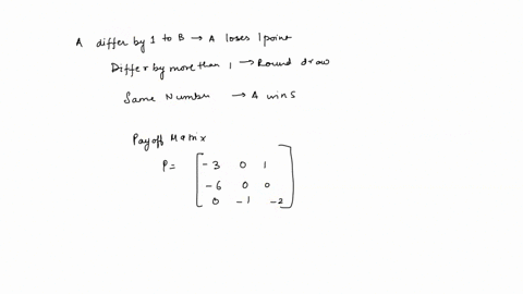 A three-finger Morra game is a game in which two players simultaneously ...