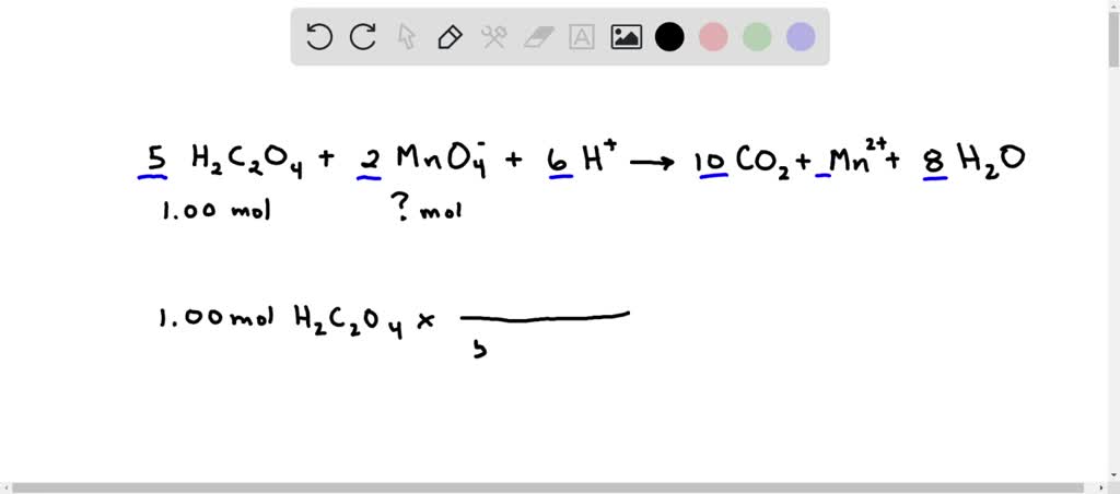 SOLVED: According to the balanced equation shown below, 1.00 mole of ...