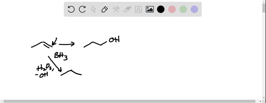 SOLVED: The conversion of Propene to 1- Bromopropane is accomplished by ...