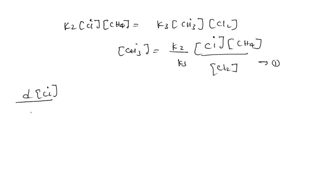 Solved Use Steady State Approximation To Derive The Rate Law For The