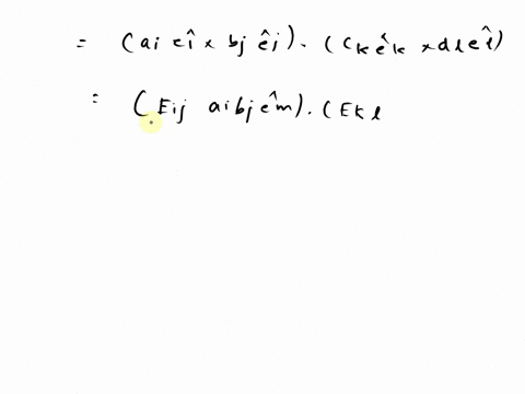 Exercise 18 Use the Levi-Civita symbol and Kronecker delta...