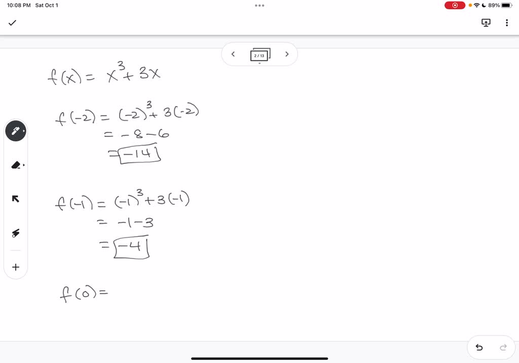 SOLVED: Determine the value(s) for which the function f(x)=2x^2-6x is undefined. If there's more ...