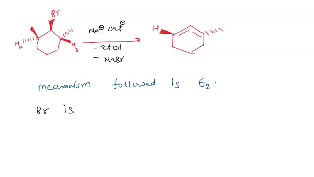 SOLVED: Describe why in elimination reactions NaOMe will generate a ...