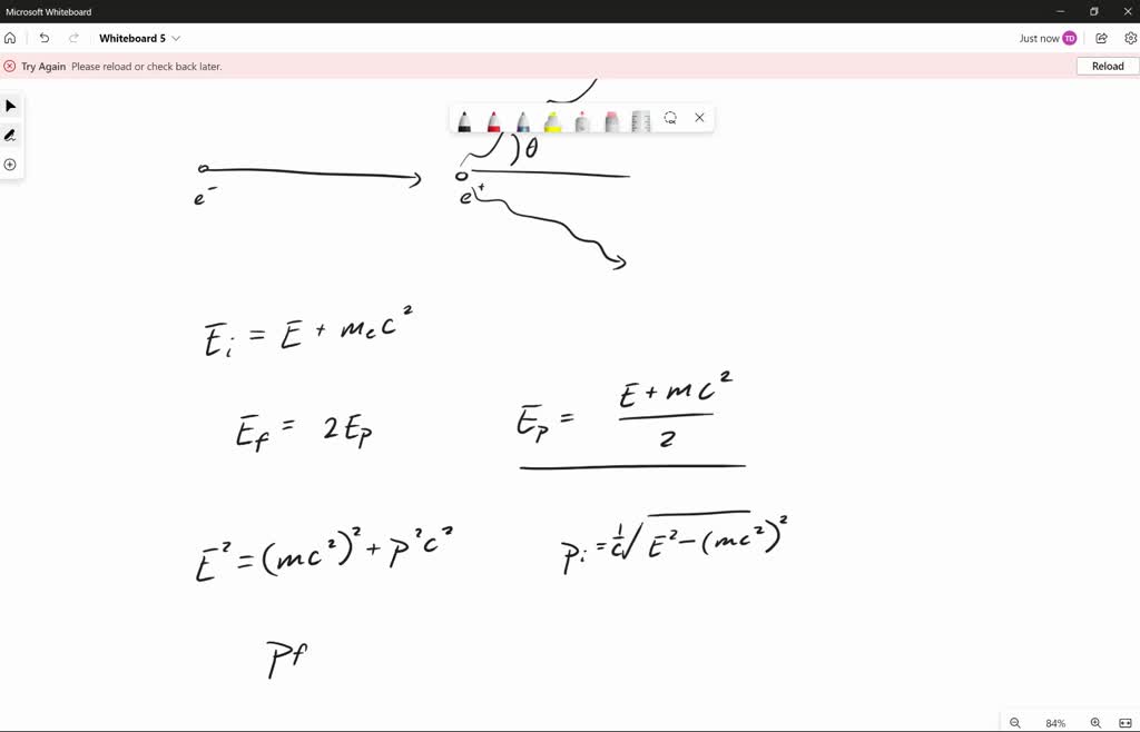 Solved An Electron Rest Mass Me Of Energy E Makes A Head On