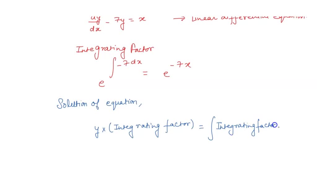SOLVED: Solve the given initial value problem x dy dx − y = xey/x , y(2 ...